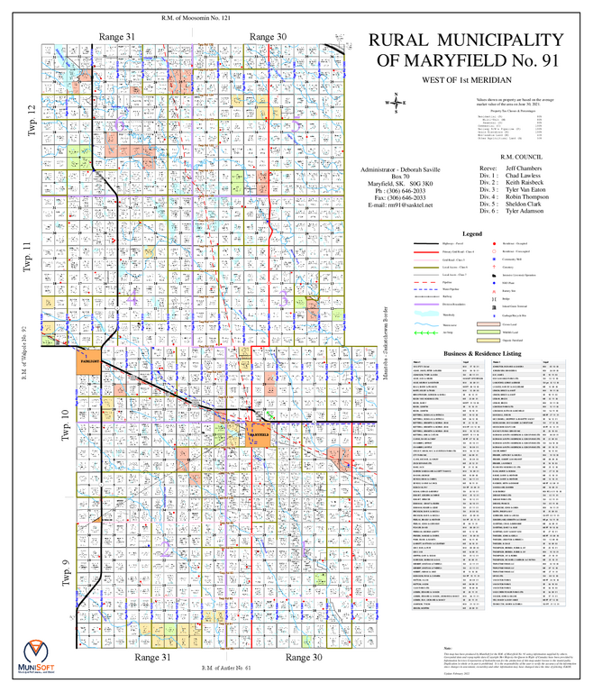 RM of Maryfield: Maps